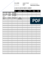 Monitoring Sheet Template | PDF