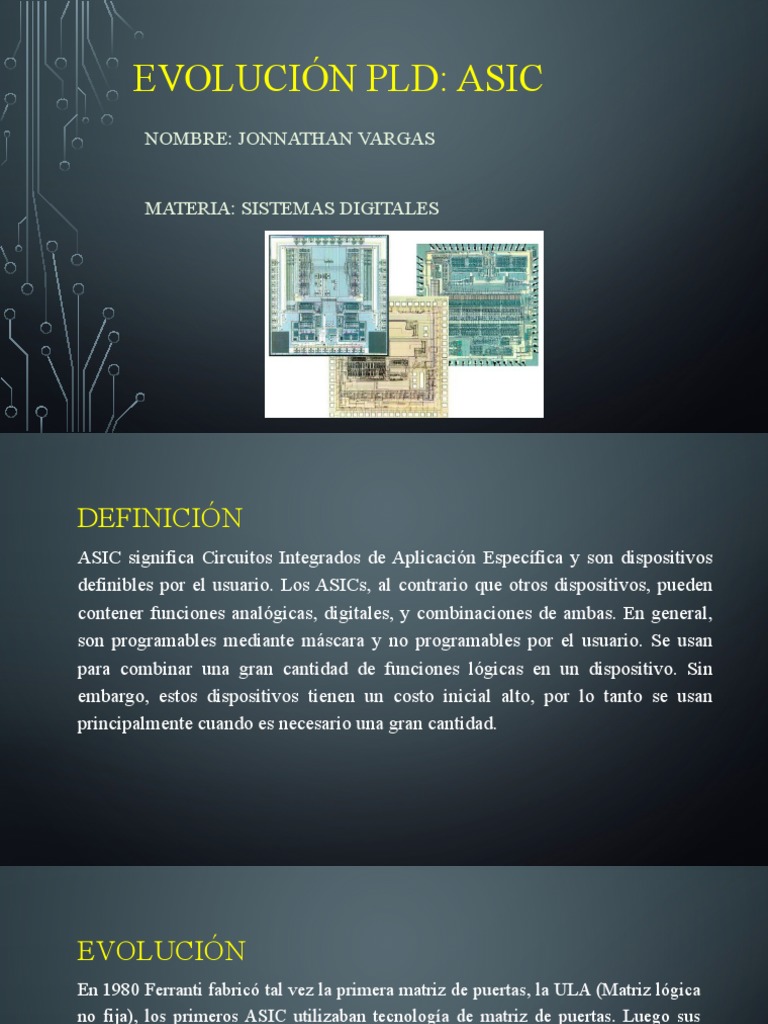 Evolucion Pld-Asic | PDF | Diseño electronico | Electrónica
