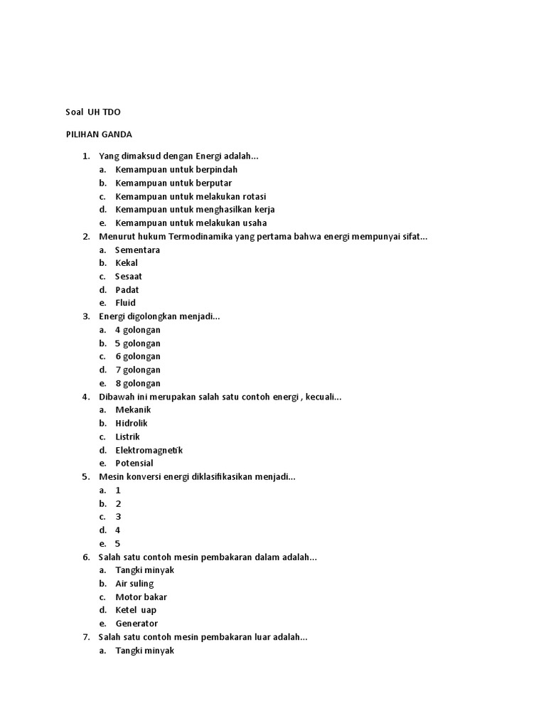 Soal TDO KELAS X | PDF