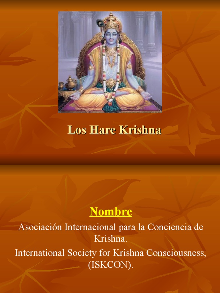 Hare Krishna | PDF | Comportamiento religioso y experiencia | Jainismo