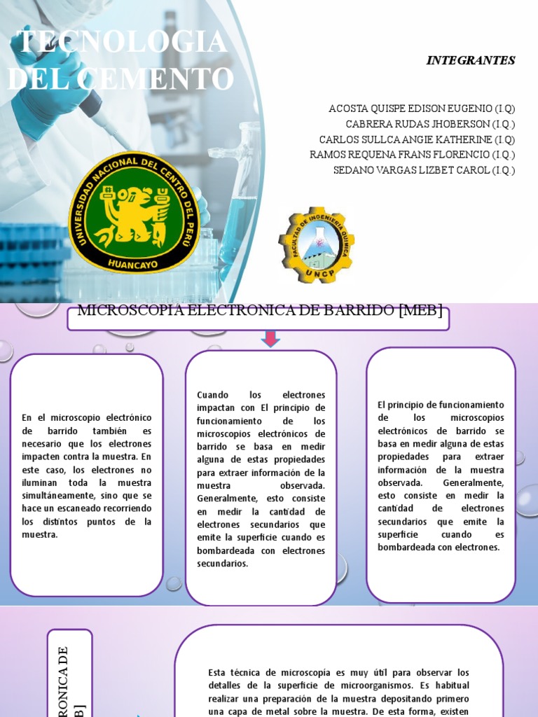 Grupo 5 Meb Microscopio Electronico de Barrido | PDF | Microscópio ...