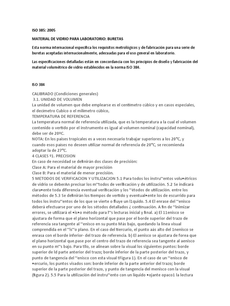 Iso 385 | PDF | Longitud | Volumen