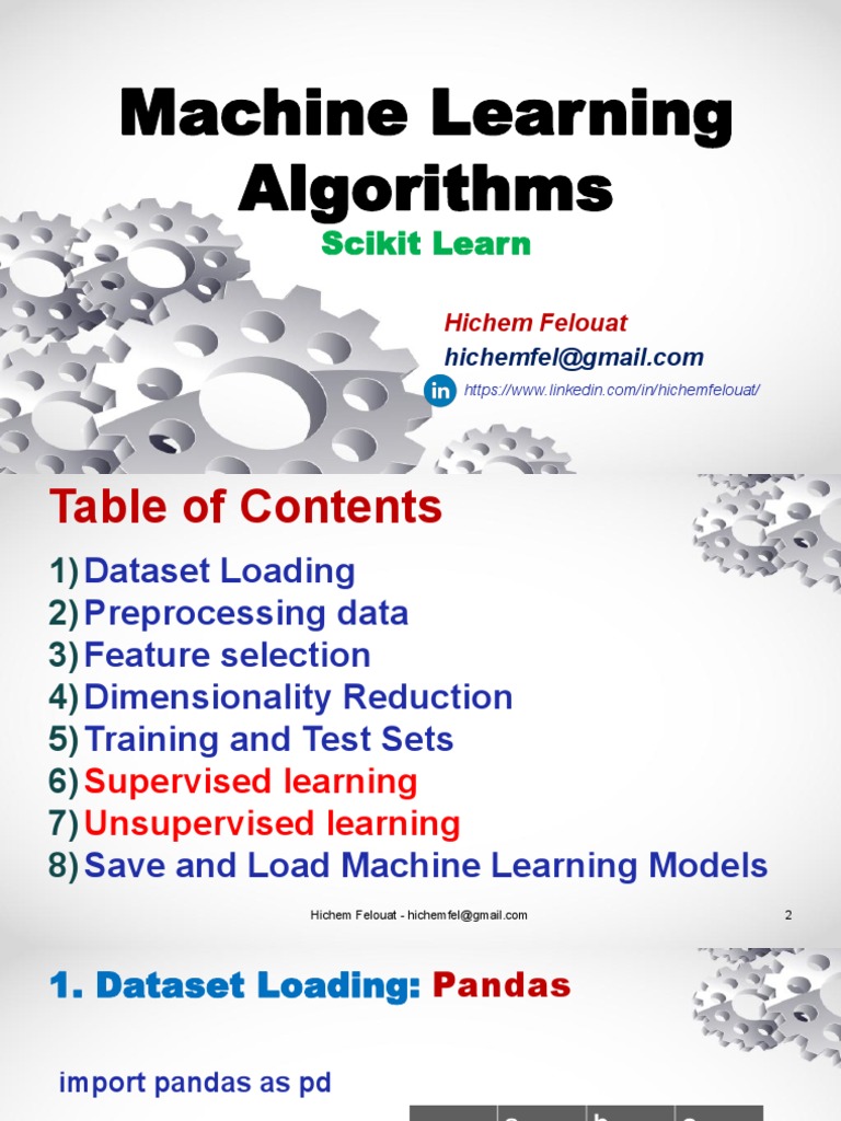 Machine Learning Algorithms PDF | PDF | Machine Learning | Artificial ...