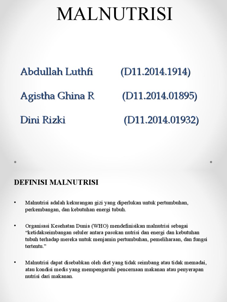 Malnutrisi | PDF