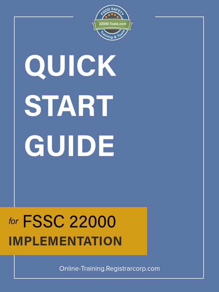 FSSC 22000 Version 5 Quick Start Guide PDF | PDF | Internal Audit | Audit