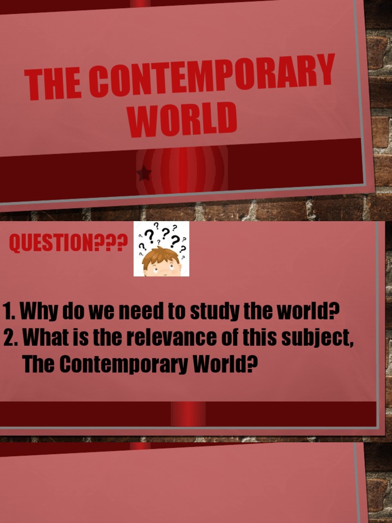 The Contemporary World | PDF