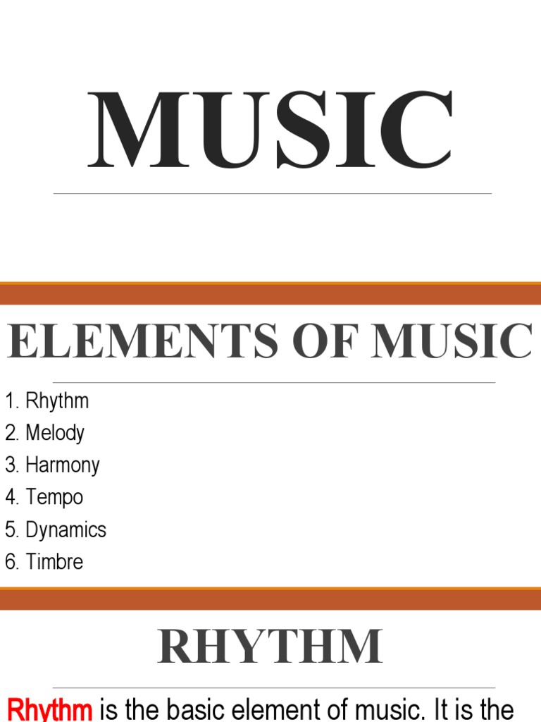 Music and Elements of Music | PDF | Dances | Tempo