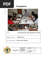 Competency-Base Curriculum Driving NC II | PDF | Occupational Safety ...