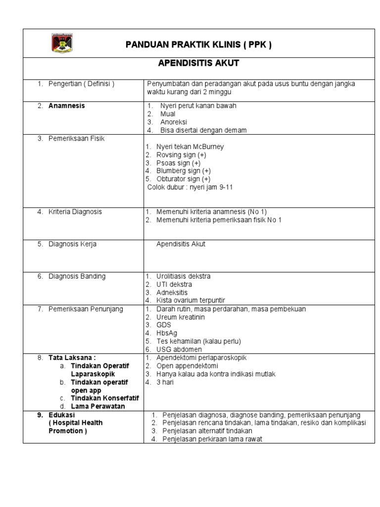 Panduan Praktik Klinis | PDF