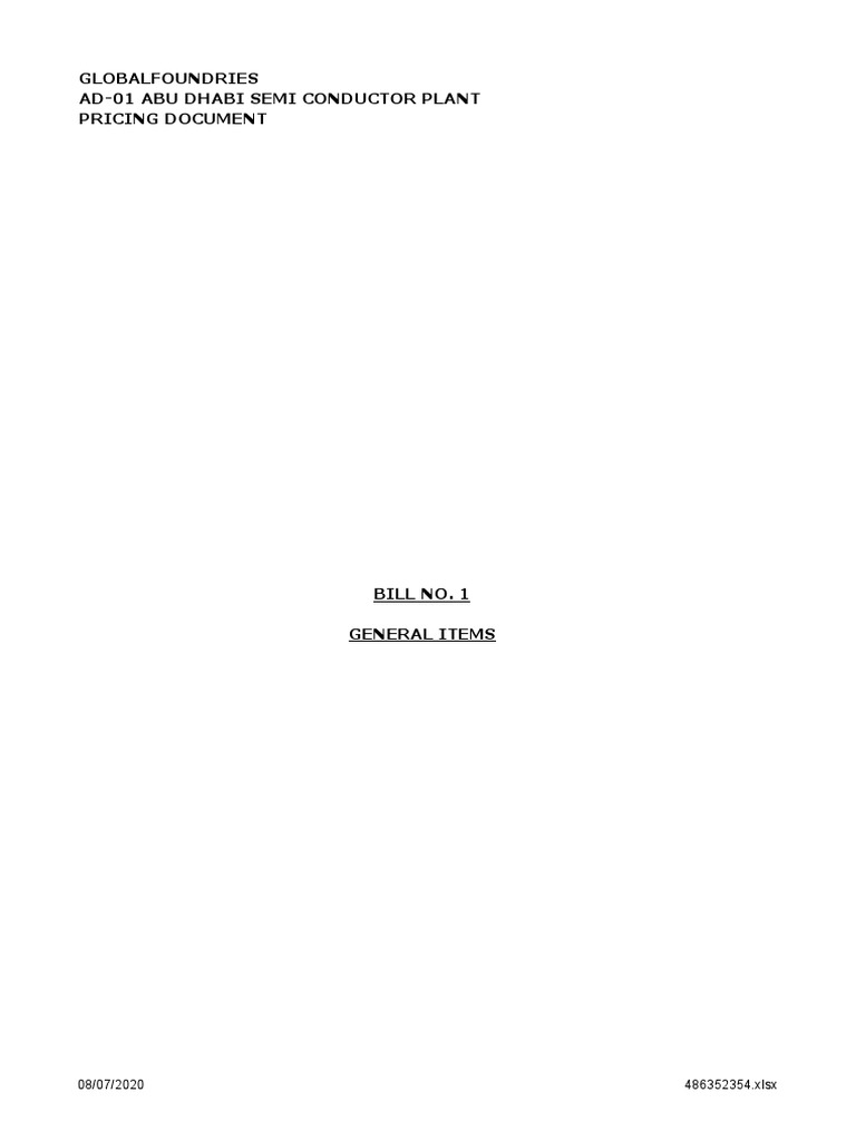 RFP Pricing Document Rev 005 - 15 11 2010 | PDF | General Contractor ...
