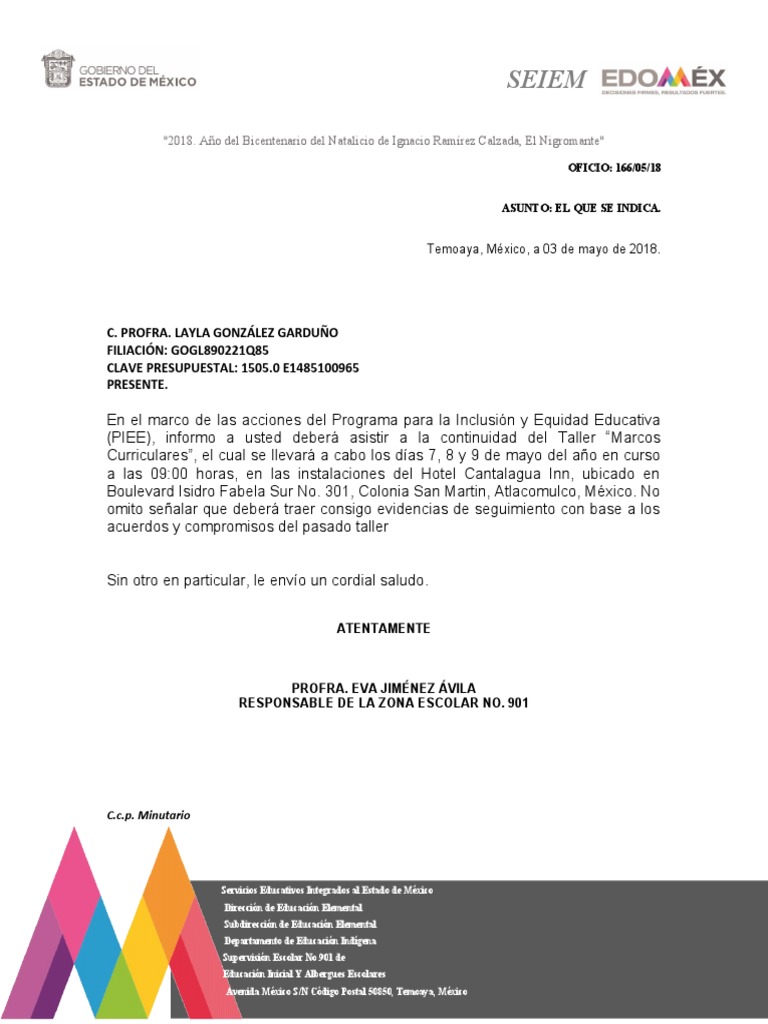 Formato Oficios Con Logotipos Del Estado | PDF | México | Educación de ...