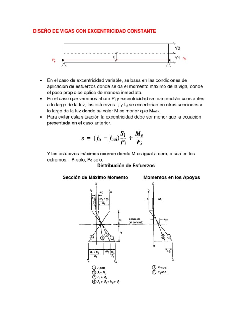 Diseño de Vigas con Excentricidad Constante | PDF | Enseñanza de ...