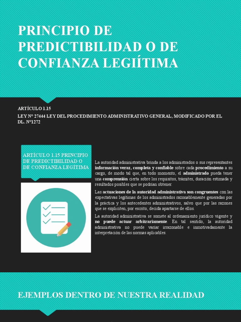 PRINCIPIO DE PREDICTIBILIDAD (Autoguardado) | PDF
