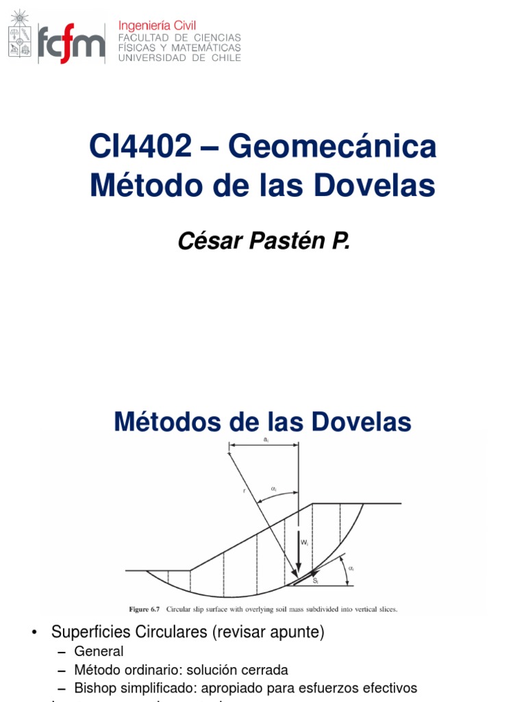 Análisis de estabilidad de taludes mediante el método de las dovelas | PDF
