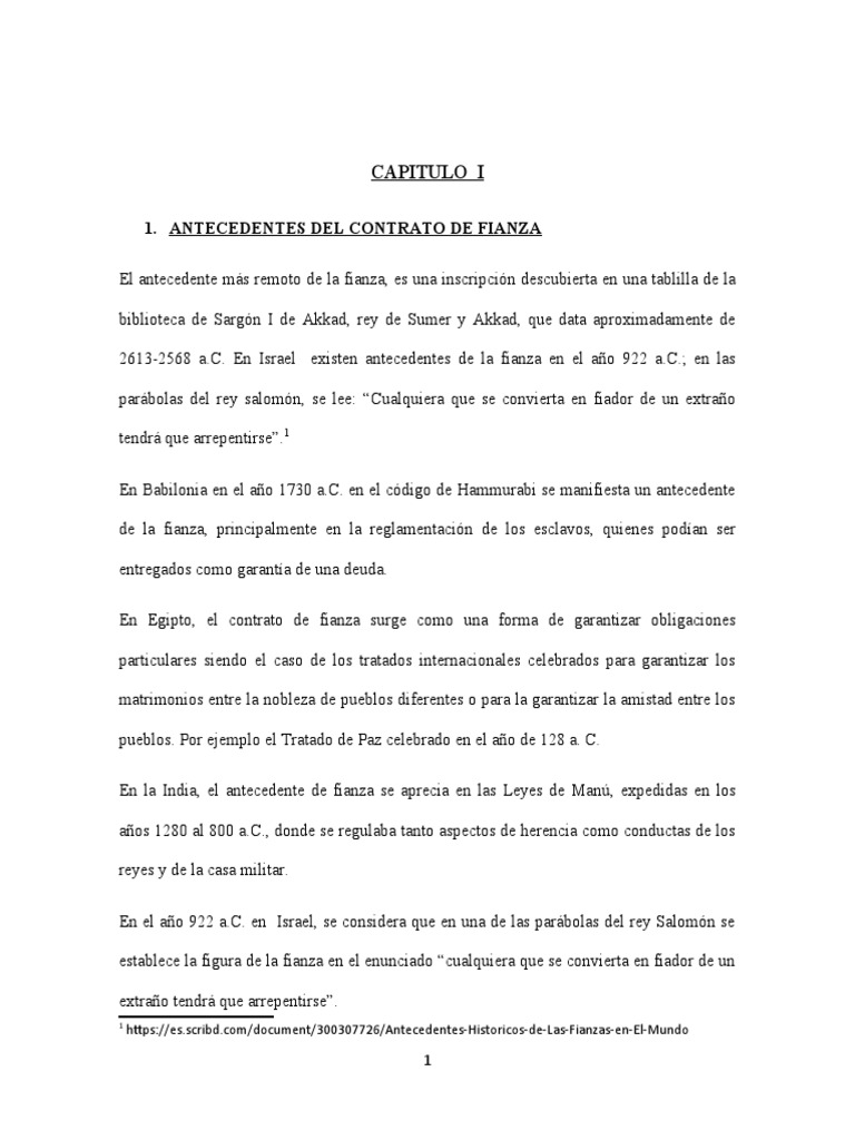 Elementos Del Contrato de Fianza | PDF | Garantía | Pagos