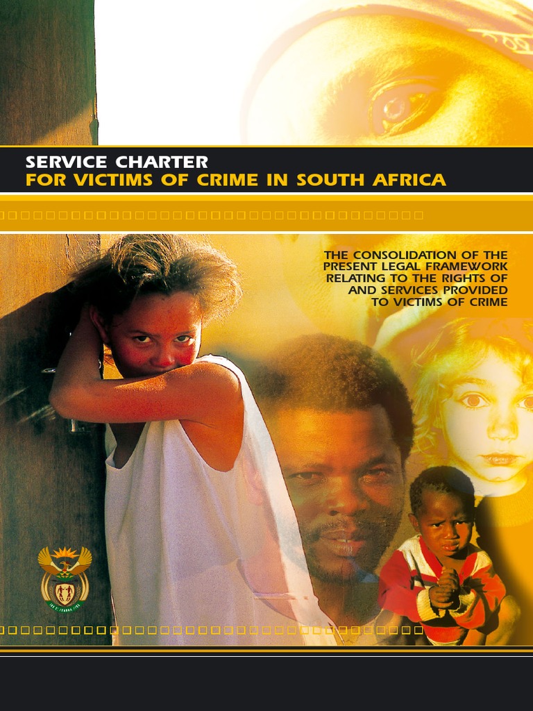 Service Charter: For Victims of Crime in South Africa | PDF ...