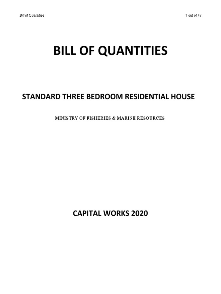 MFMR Boq | PDF | Specification (Technical Standard) | Economic Sectors