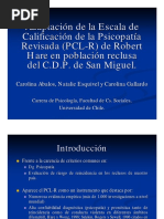 PCL R Escala de Hare. Test de Psicopatía | PDF | Psicopatía ...