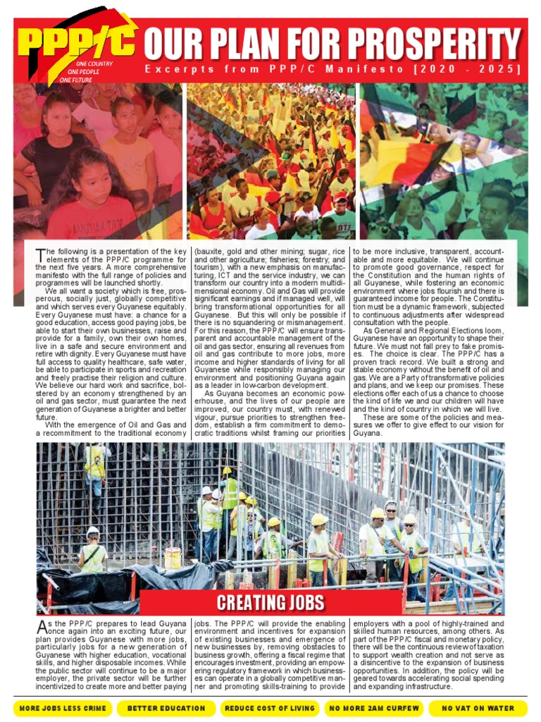 Our Plan For Prosperity: Creating Jobs | PDF | Public–Private ...