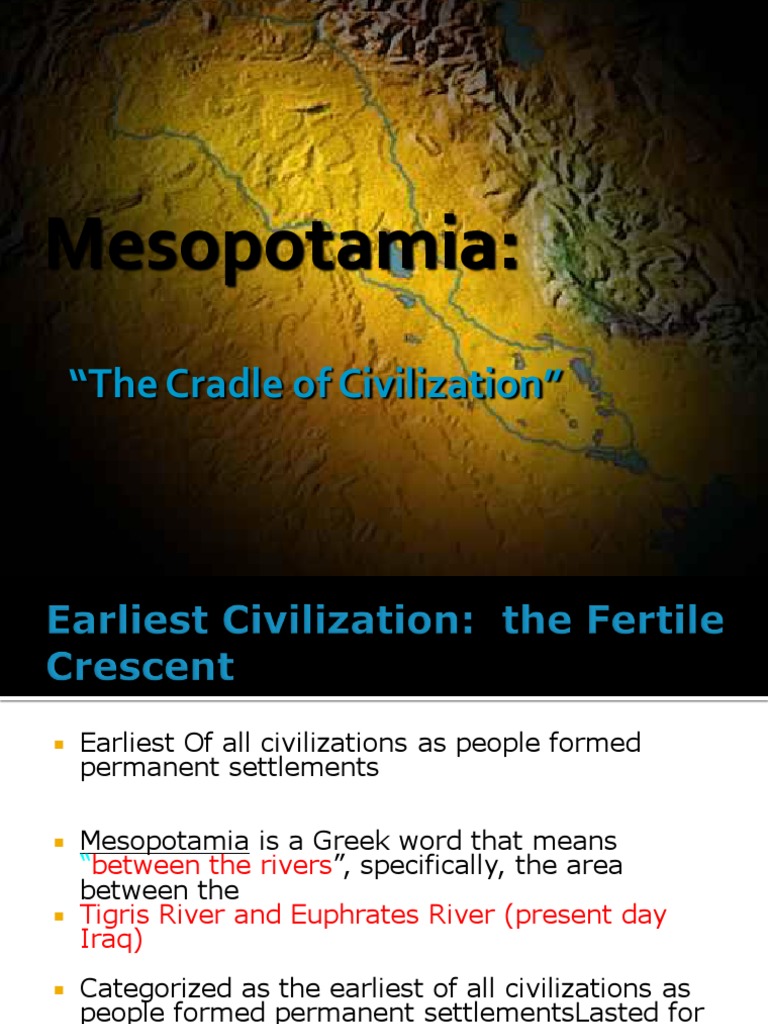 The Cradle of Civilization: Life and Innovations in Ancient Mesopotamia ...