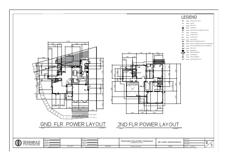 Gnd. Flr. Power Layout 2Nd FLR - Power Layout: Legend | PDF | Nature