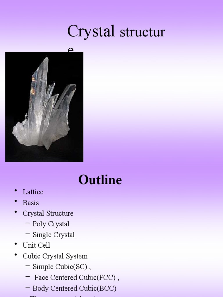 Crystal | PDF | Dislocation | Crystal Structure