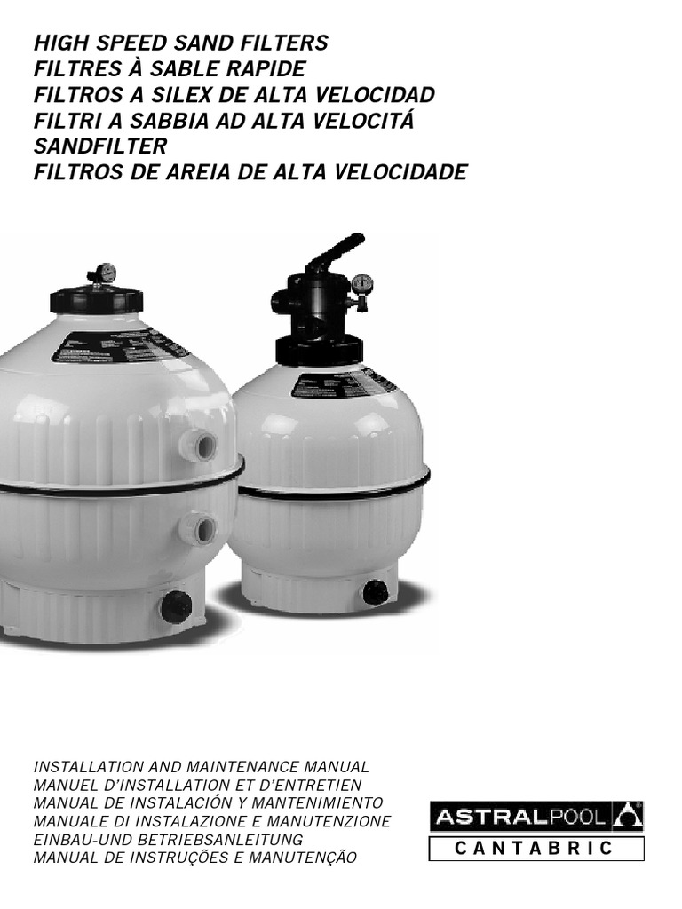 High Speed Sand Filters Filtres À Sable Rapide Filtros A Silex de Alta ...