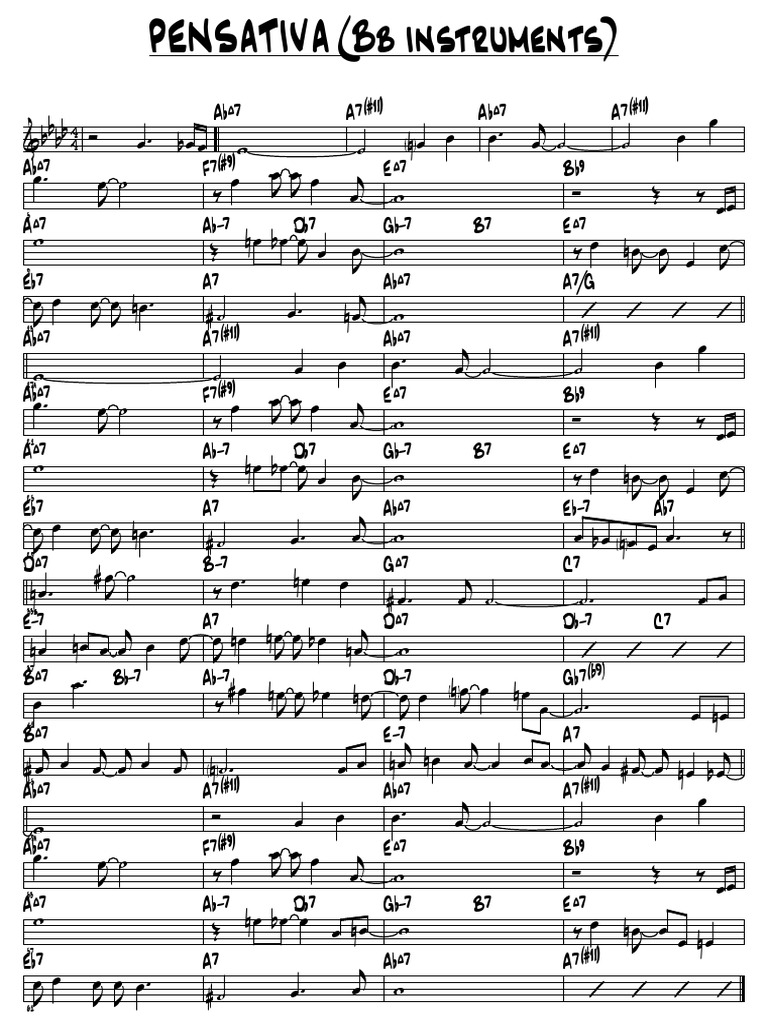 PENSATIVA (BB Instruments) PDF | PDF