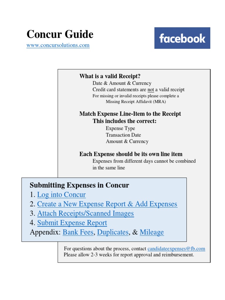 Concur Expense Submission Guide | PDF | Login | Financial Transaction