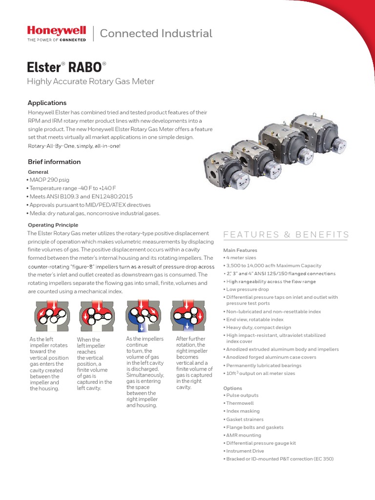 Elster RABO Datasheet EN PDF | PDF | Flow Measurement | Pump