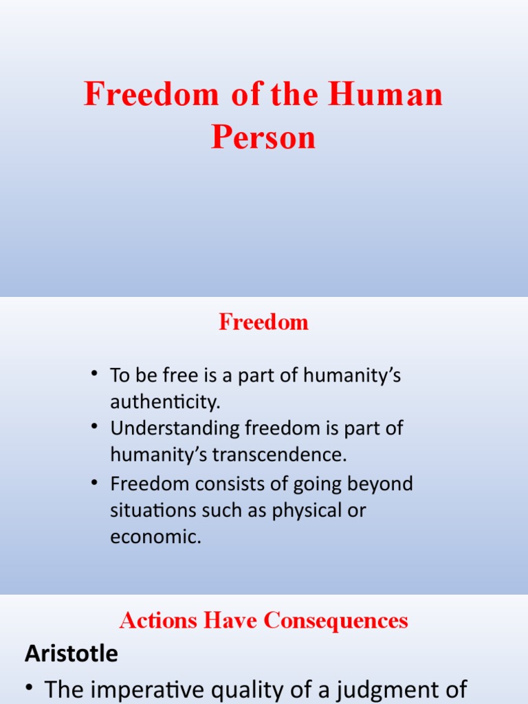 5 Freedom of The Human Person | PDF | Natural Law | Sovereignty