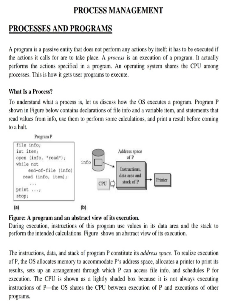 Operating System Process and PCB | PDF
