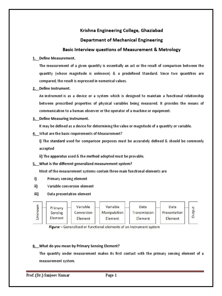 MM Interview Questions | PDF | Observational Error | Calibration
