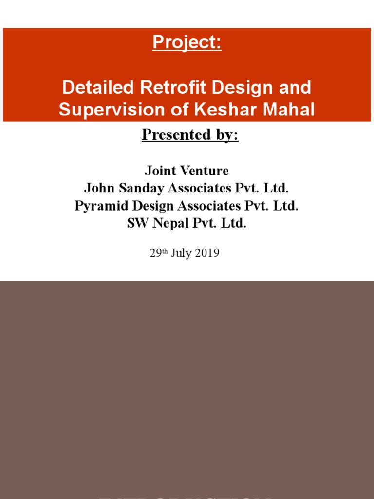 Keshar Mahal Presentation - 28-07-2019 | PDF | Strength Of Materials ...