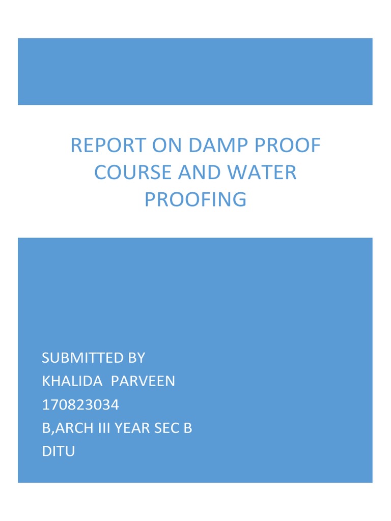 Damp Proof Course | Download Free PDF | Building Materials | Building ...