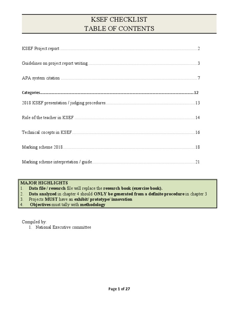 KSEF Project Report Guidelines | PDF | Digital Object Identifier | Apa ...