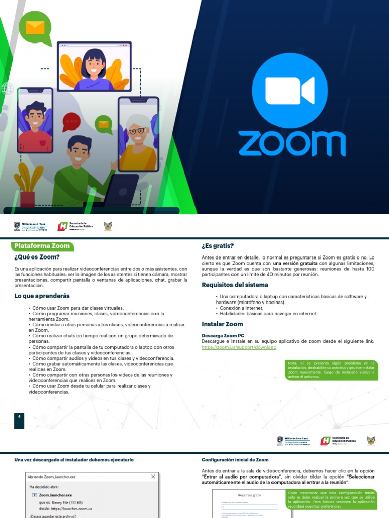 Manual Completo para para Utilizar Zoom PDF | PDF | Videotelefonía | Chat en linea