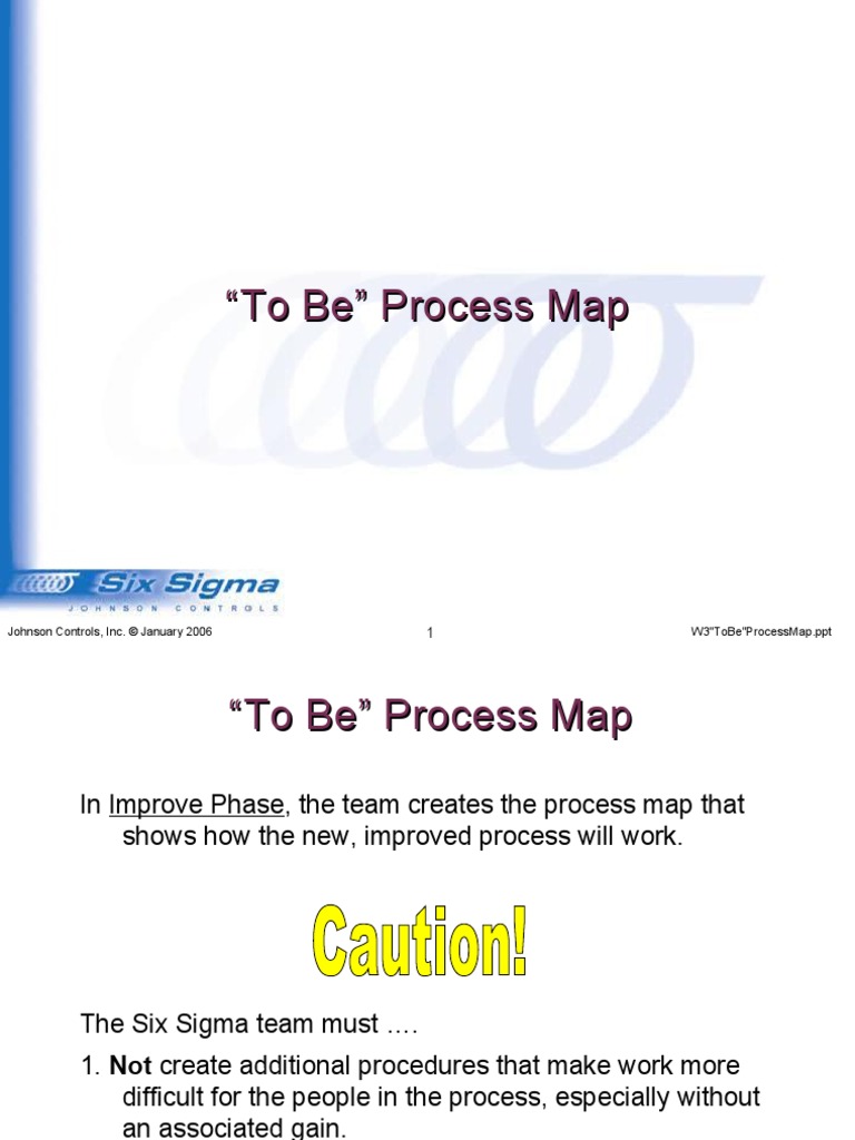 003 W3To Be Process Map | PDF | Business | Computing