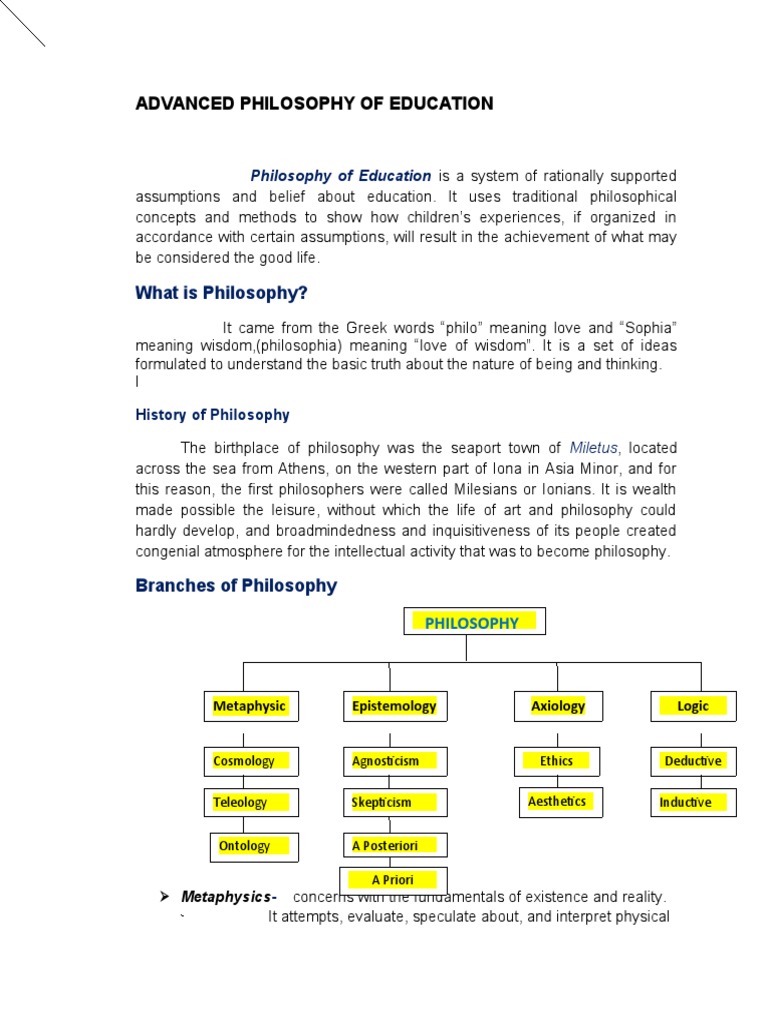 Advanced Philosophy of Education | PDF | Plato | Argument