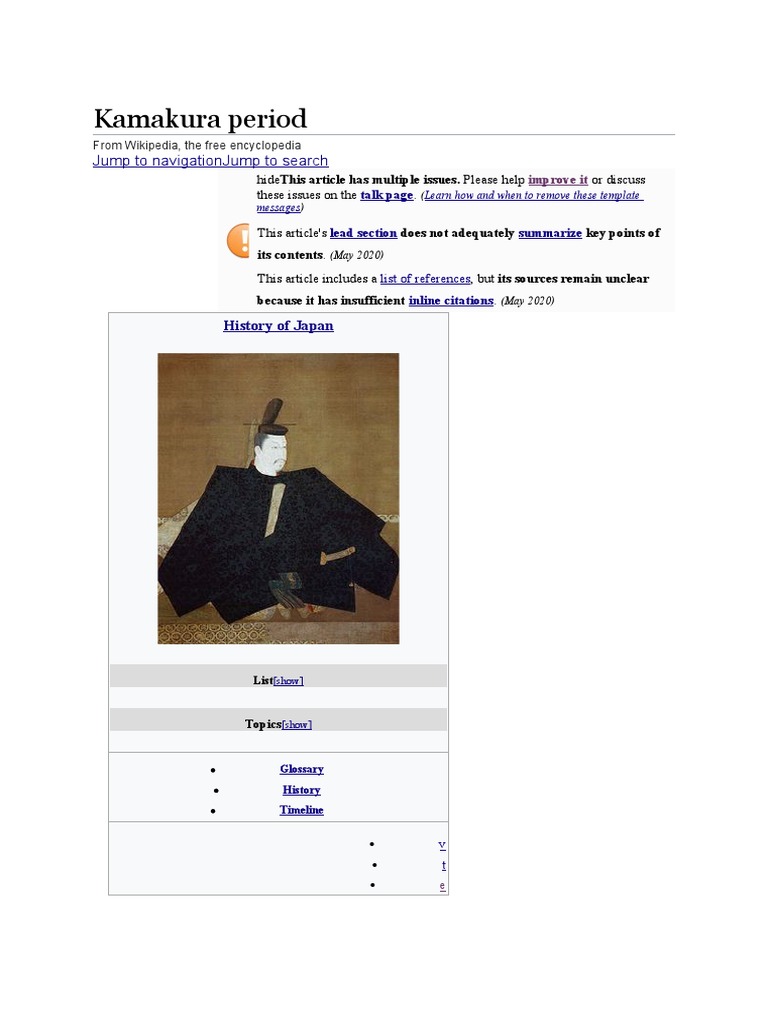 Kamakura Period | PDF | Shogun | Japanese People