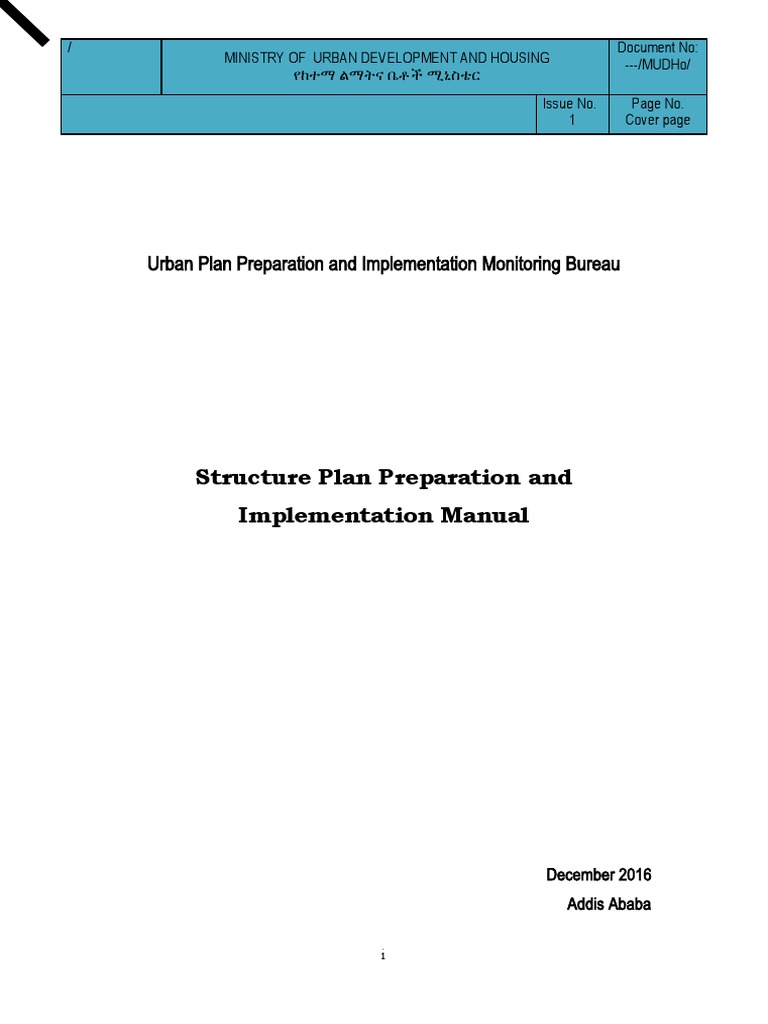 STRUCTURE PLAN MANUAL Edited | PDF | Urban Planning | Waste Management