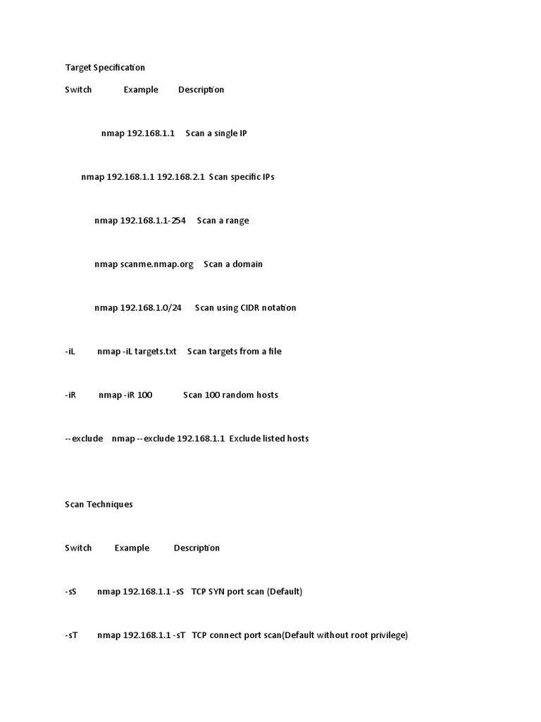 Nmap | PDF | Port (Computer Networking) | Transmission Control Protocol