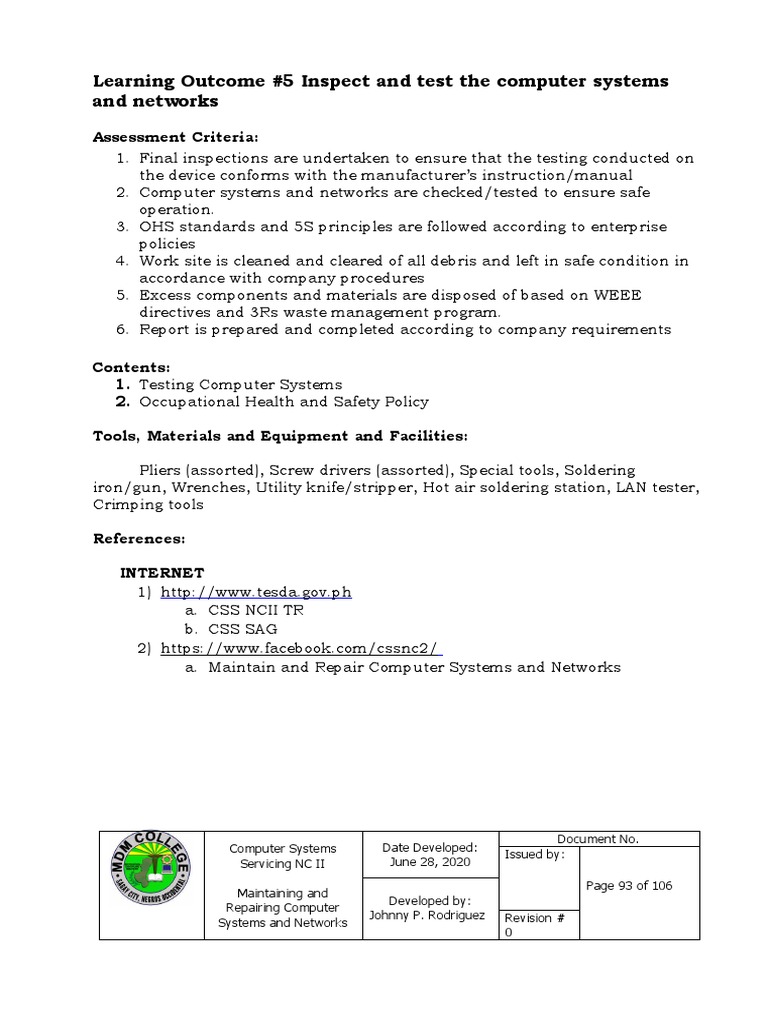 Inspecting and Testing Computer Systems | PDF | Antivirus Software ...