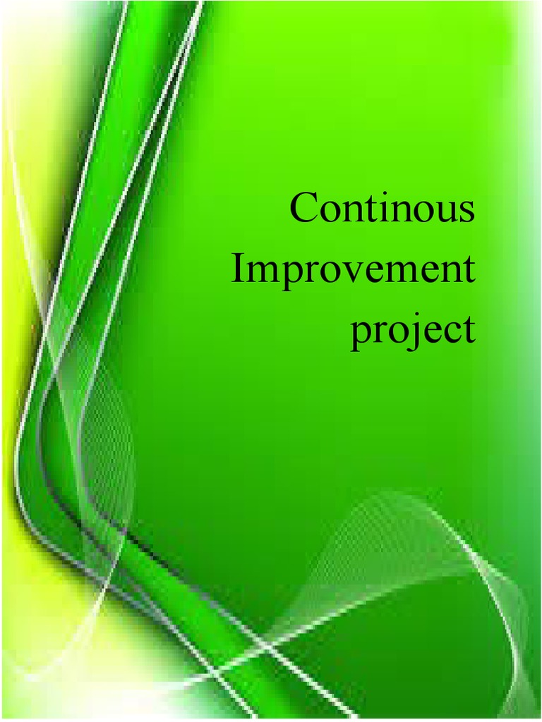 Continous Improvement Project | PDF