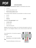 AA Road Code Practice Tests 1 | PDF | Intersection (Road) | Traffic Light