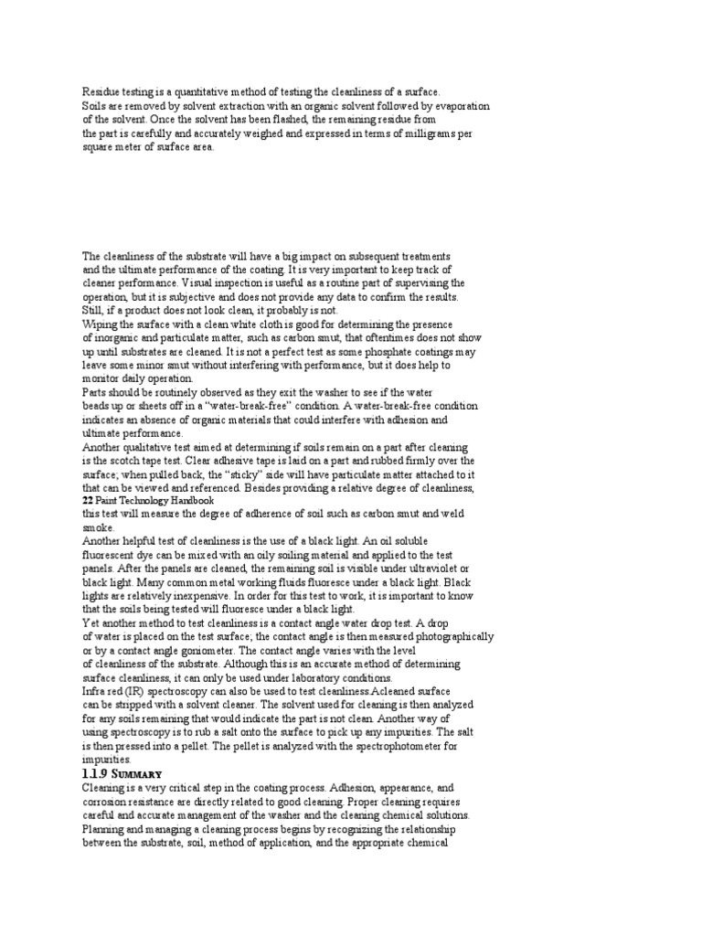 22 Paint Technology Handbook: Ummary | PDF | Soil | Spectrophotometry