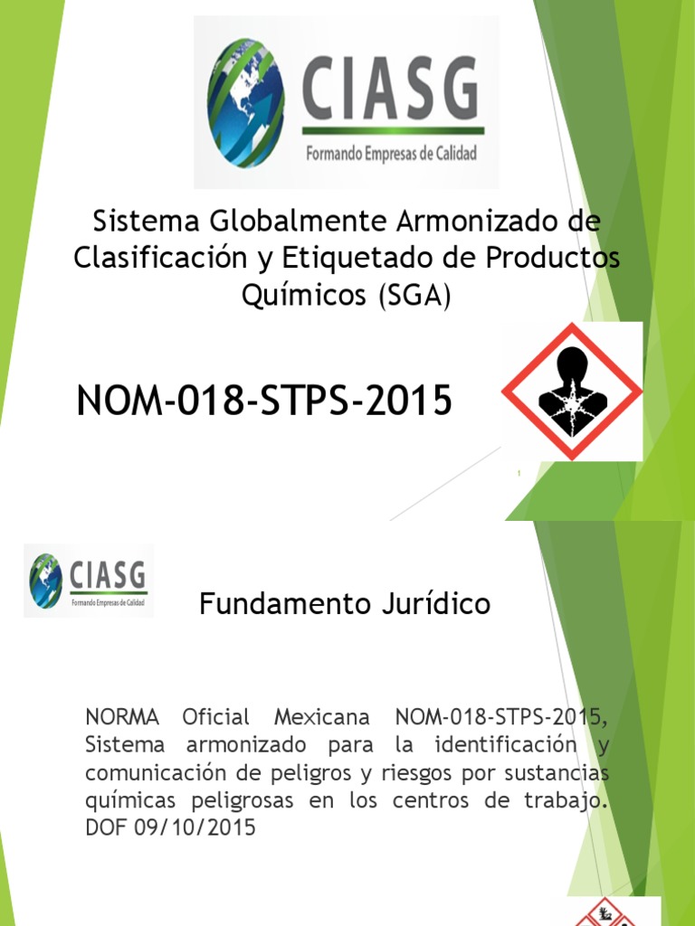 SGA Señalizacion de Quimicos PDF | PDF | Cáncer | Oxígeno