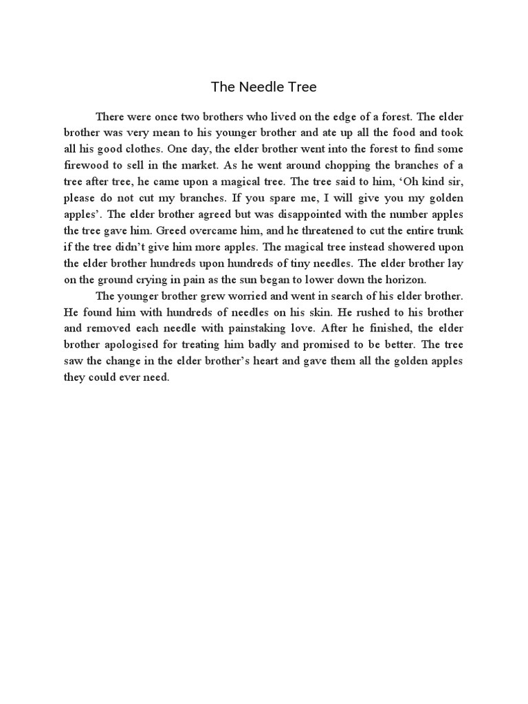 The Needle Tree | PDF