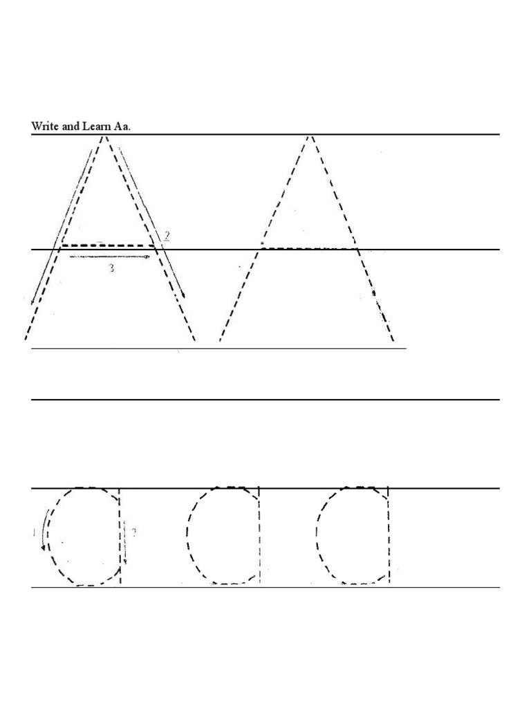 Alphabet Writing Exercises | PDF
