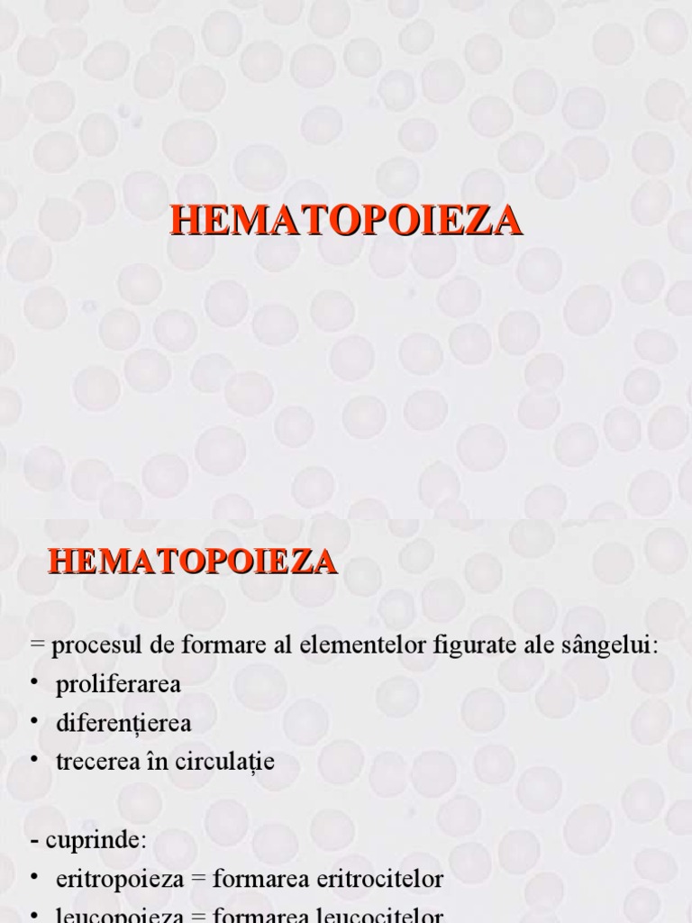 Hematopoieza | PDF